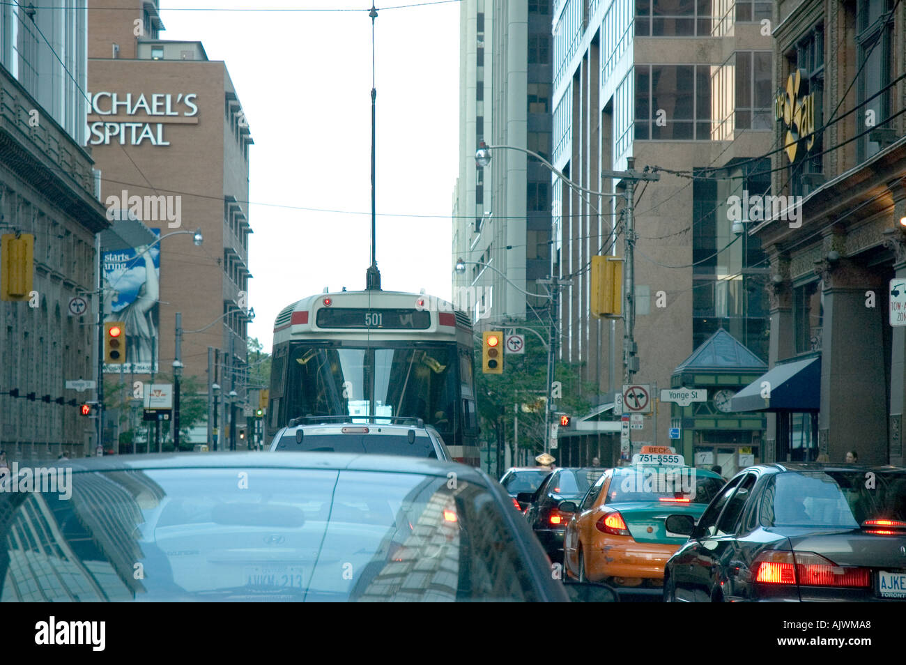 Traffic in Toronto Canada Stock Photo - Alamy
