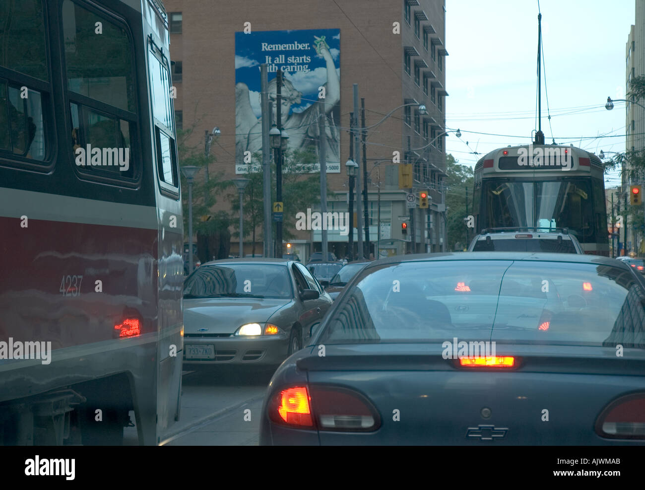 Traffic in Toronto Ontario Canada Stock Photo - Alamy