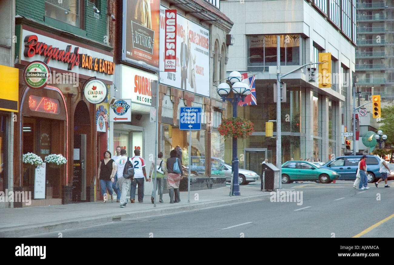 Scene from Yonge Street Toronto Ontario Canada Stock Photo - Alamy