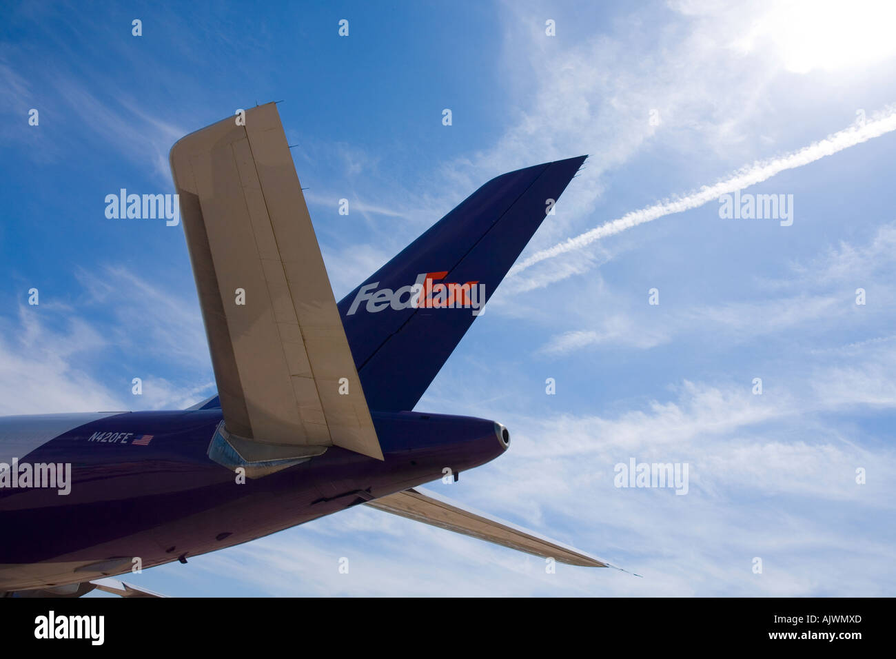 Fedex aircraft tailplane tail plane hi-res stock photography and images ...