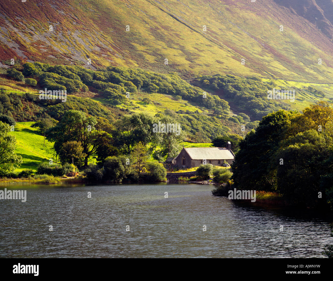 Tal-y-Llyn Church from Pentre Nr Abergynolwyn Smowdonia National Park ...