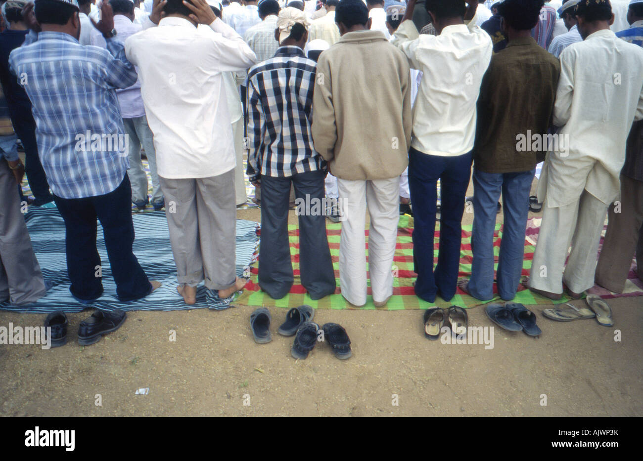 Standing for prayer. India Stock Photo - Alamy