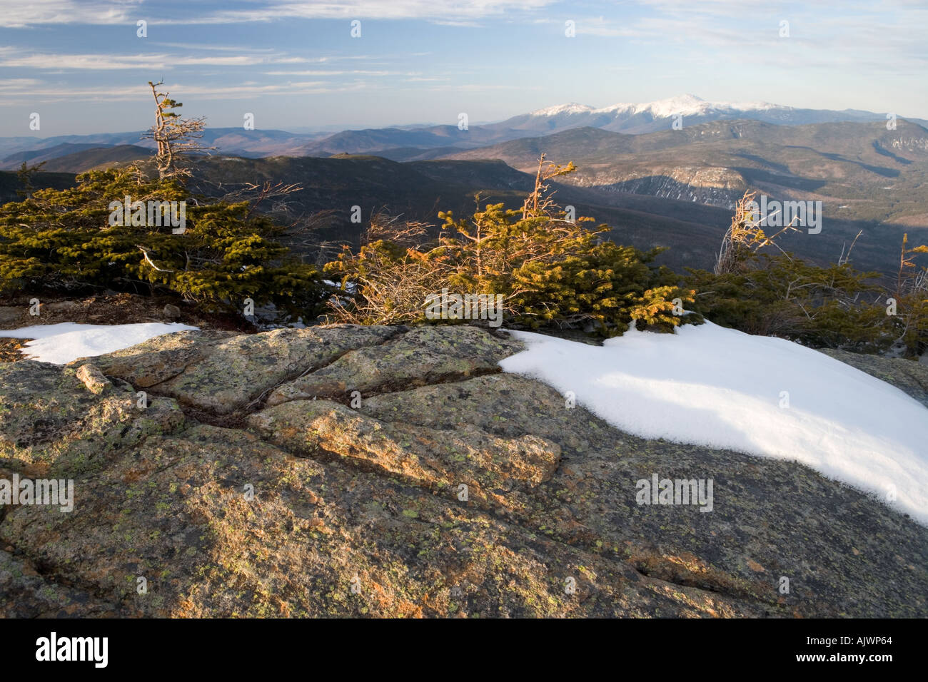 Mt Washington as seen from the summit of Mt Bond in the Pemigewasset ...