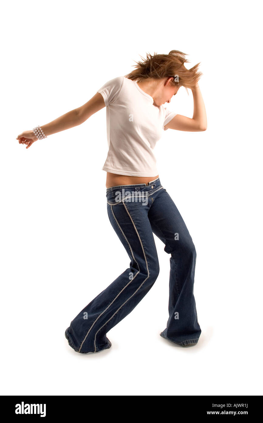 funky dance moves girl Stock Photo - Alamy