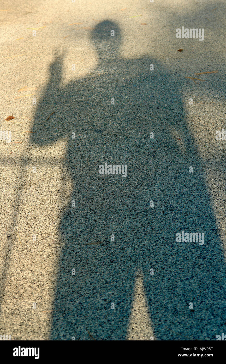 Shadow making peace sign hi-res stock photography and images - Alamy