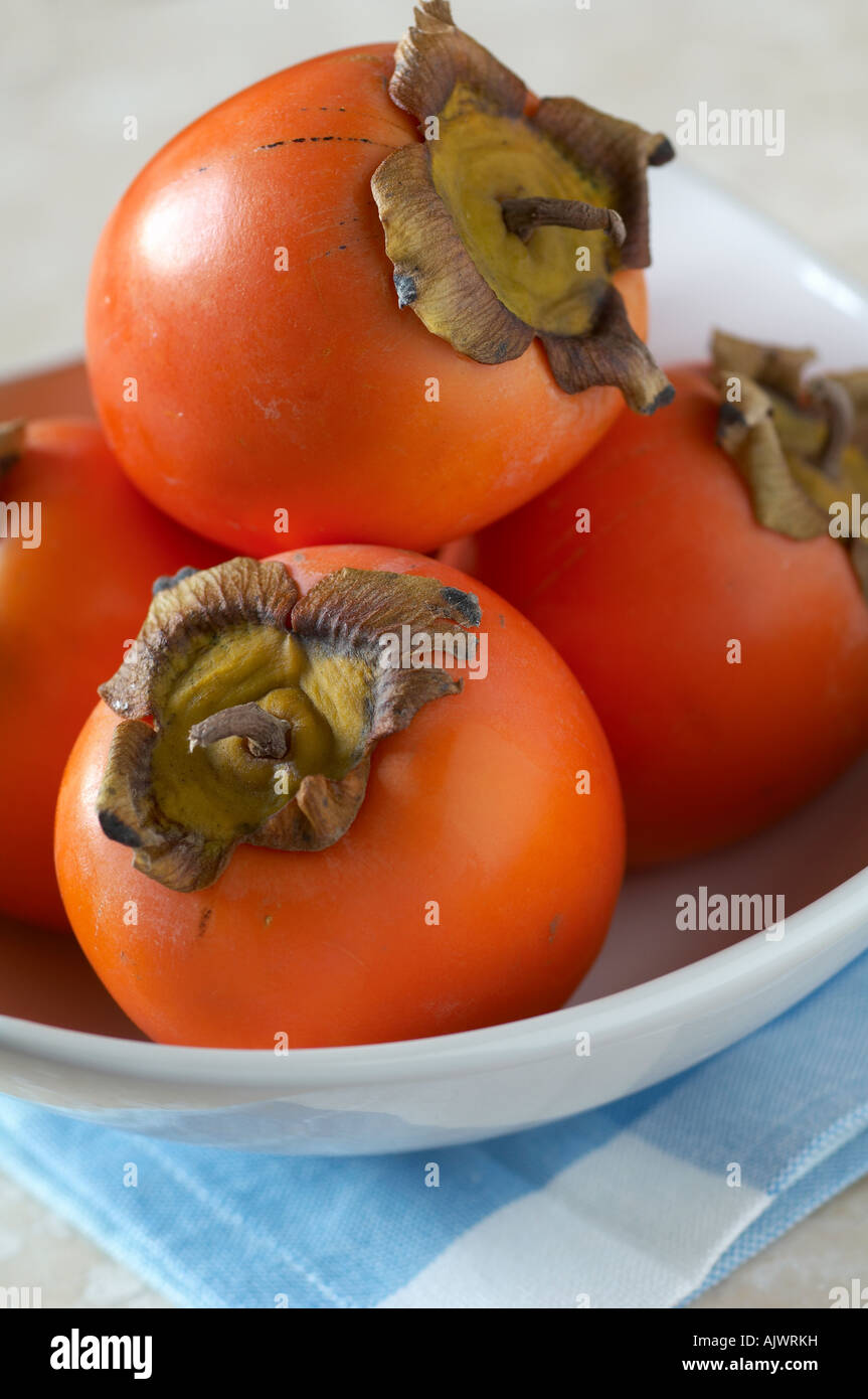 Persimmon or Sharon Fruit Stock Photo - Alamy