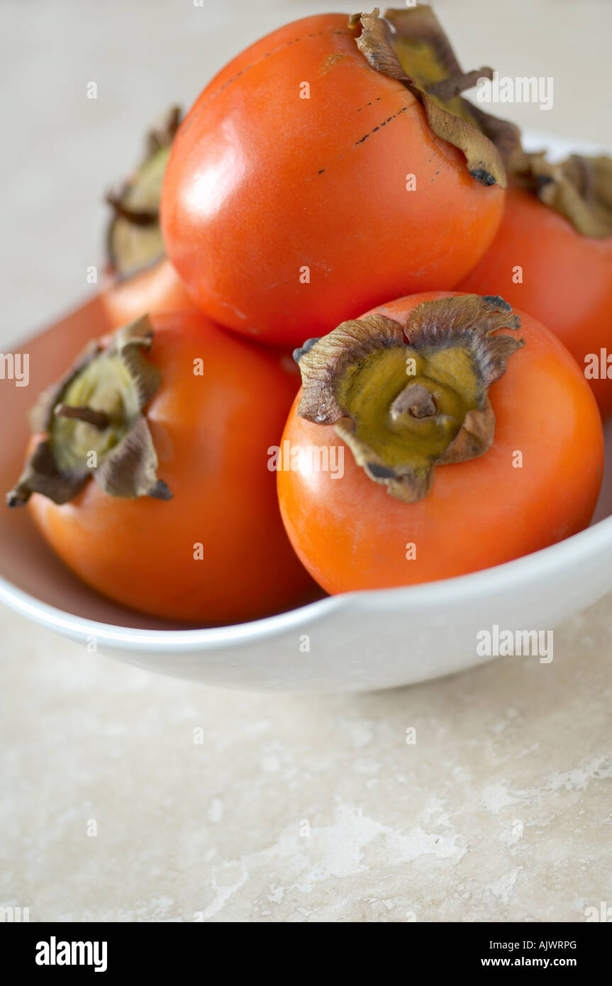 Persimmon or Sharon Fruit Stock Photo - Alamy