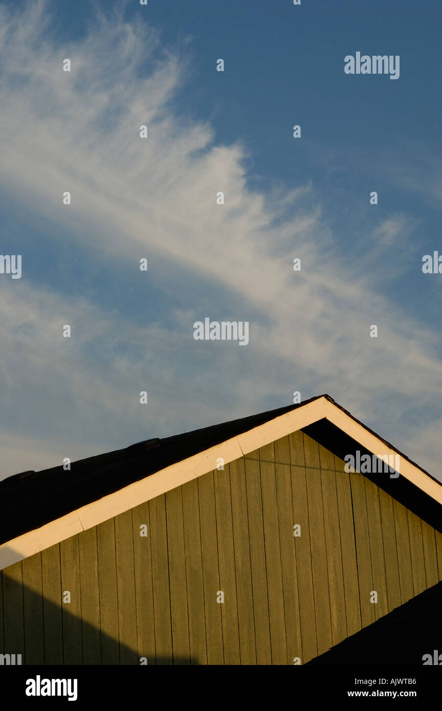 Roof line of a house in a tract development Stock Photo - Alamy