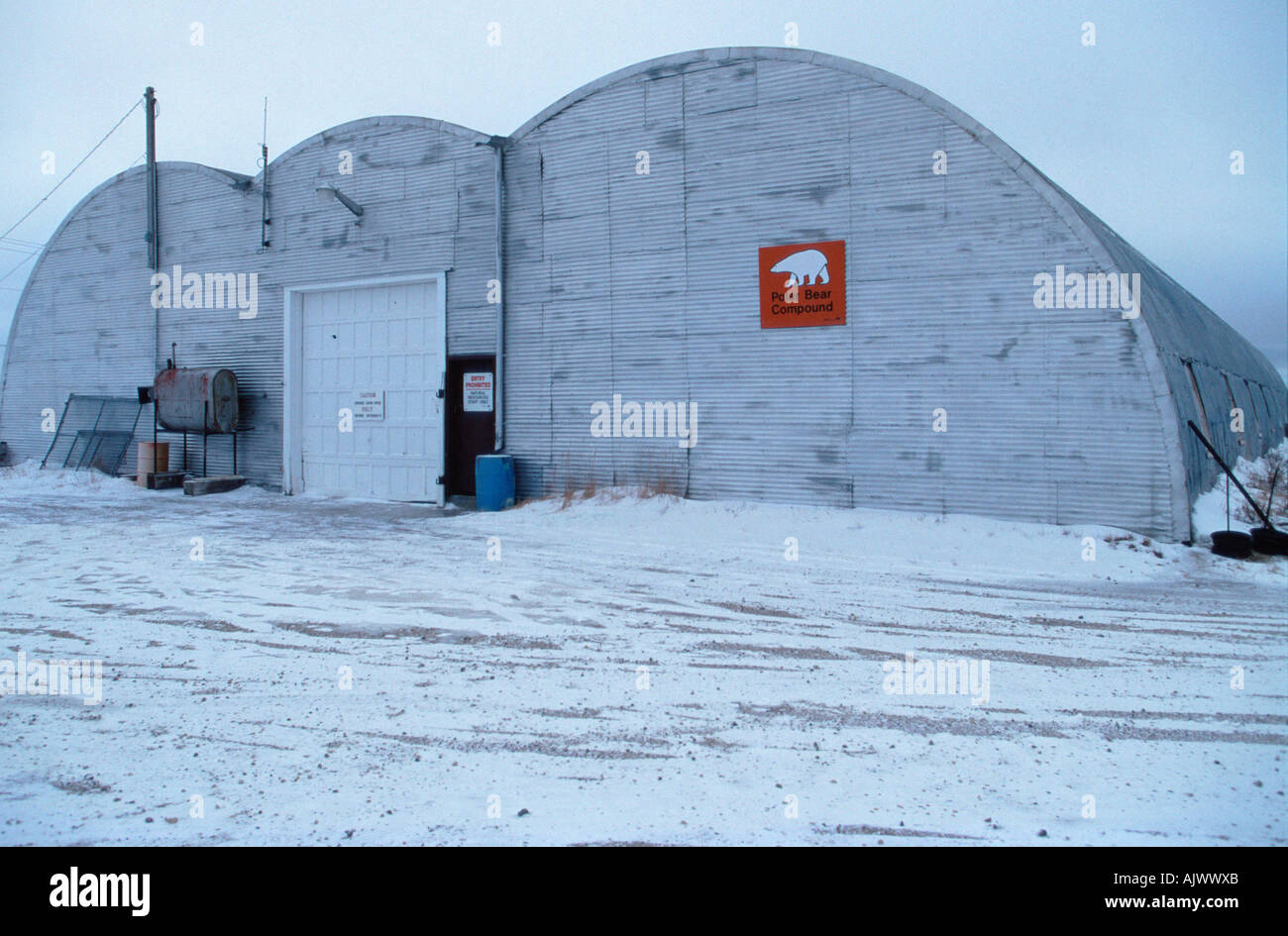 Prison for Polar Bears / Gefaengnis fuer Eisbaeren / Polarbaeren Stock ...