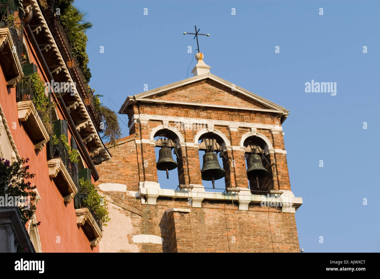 Three Bells Venice Italy Stock Photo - Alamy