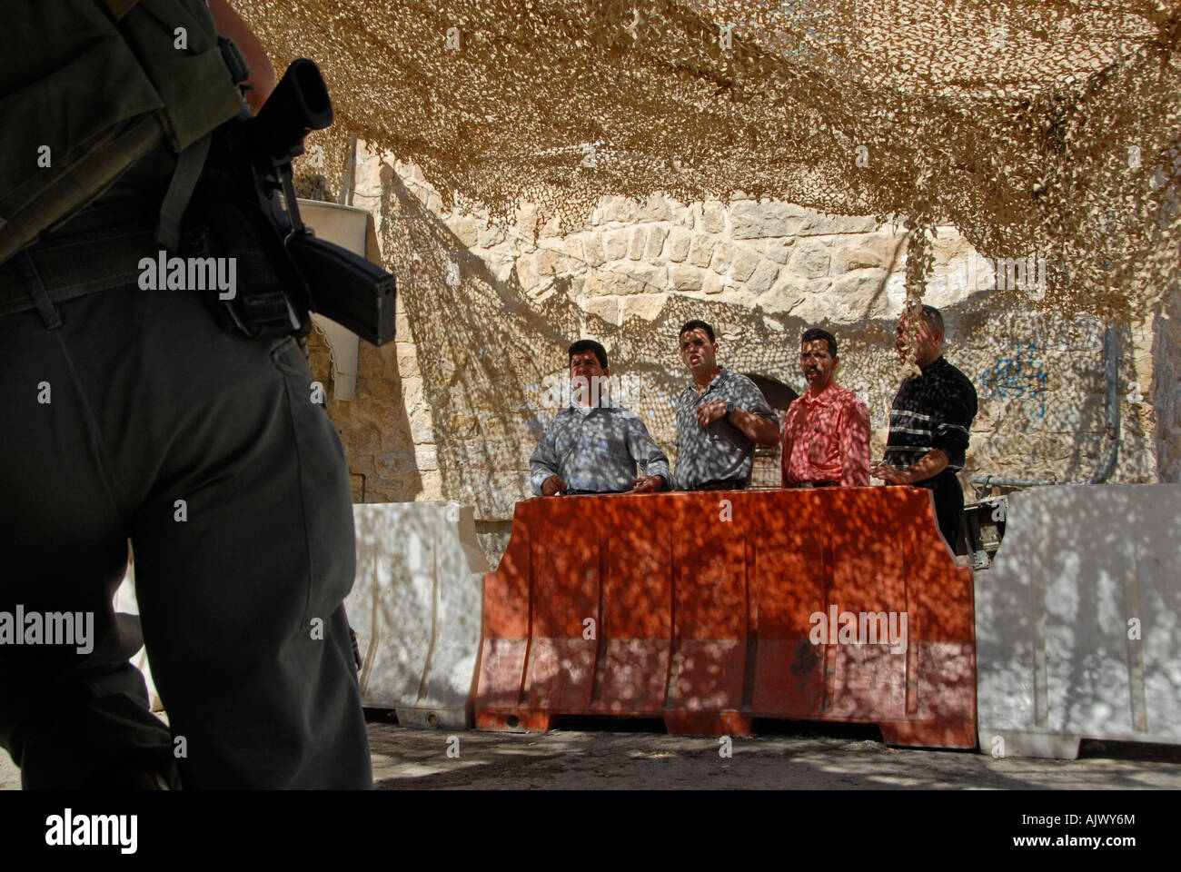 Military Checkpoint Control Israel High Resolution Stock Photography ...