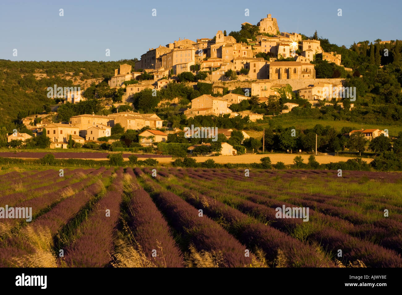 France Provence Hilltop village of Simiane la Rotonde Stock Photo - Alamy
