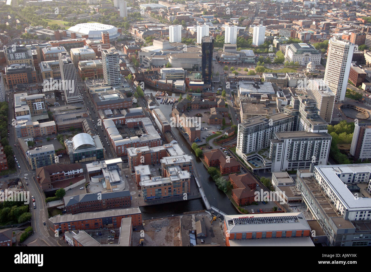 Aerial view Birmingham city centre Stock Photo - Alamy