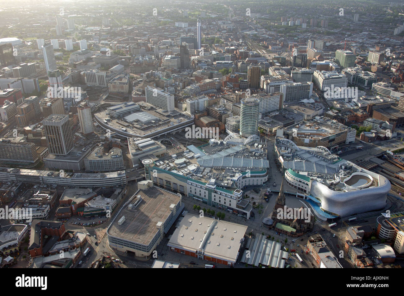 Aerial view birmingham bullring shopping hi-res stock photography and ...