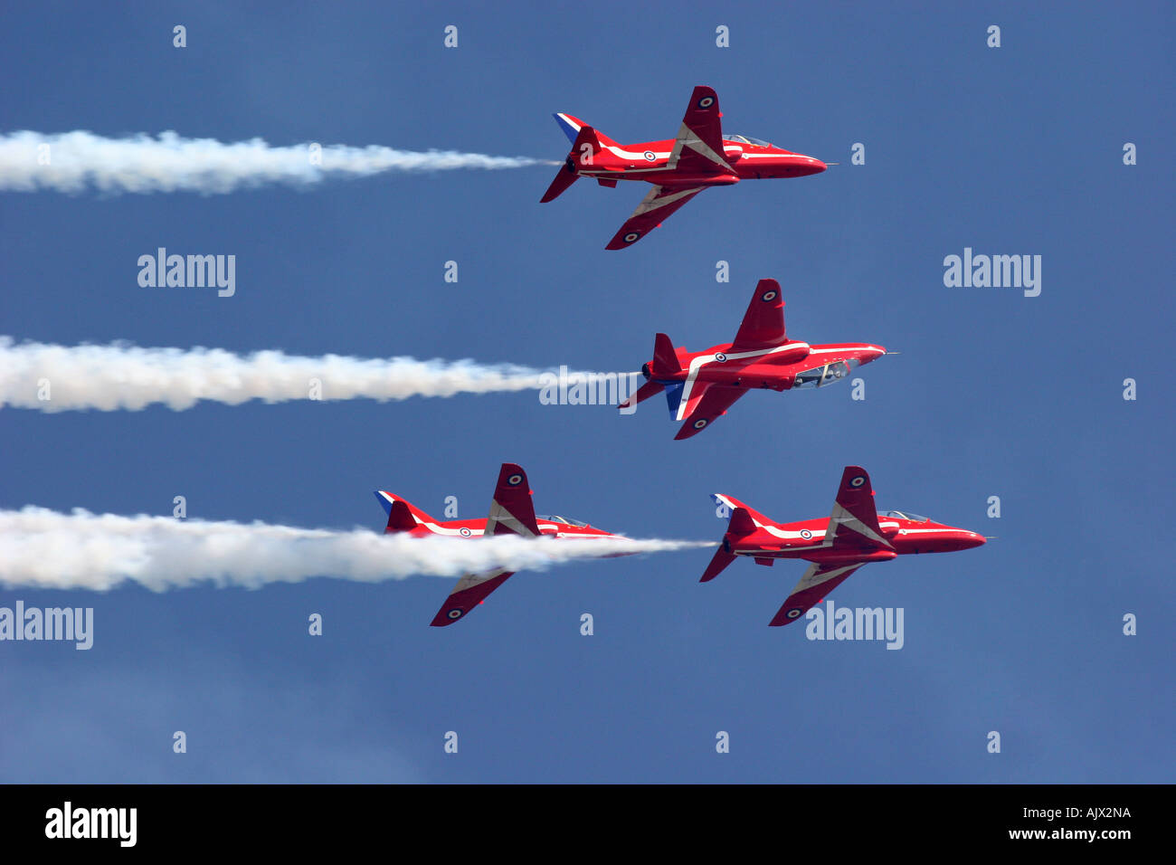 Red Arrows RAF display team Stock Photo - Alamy