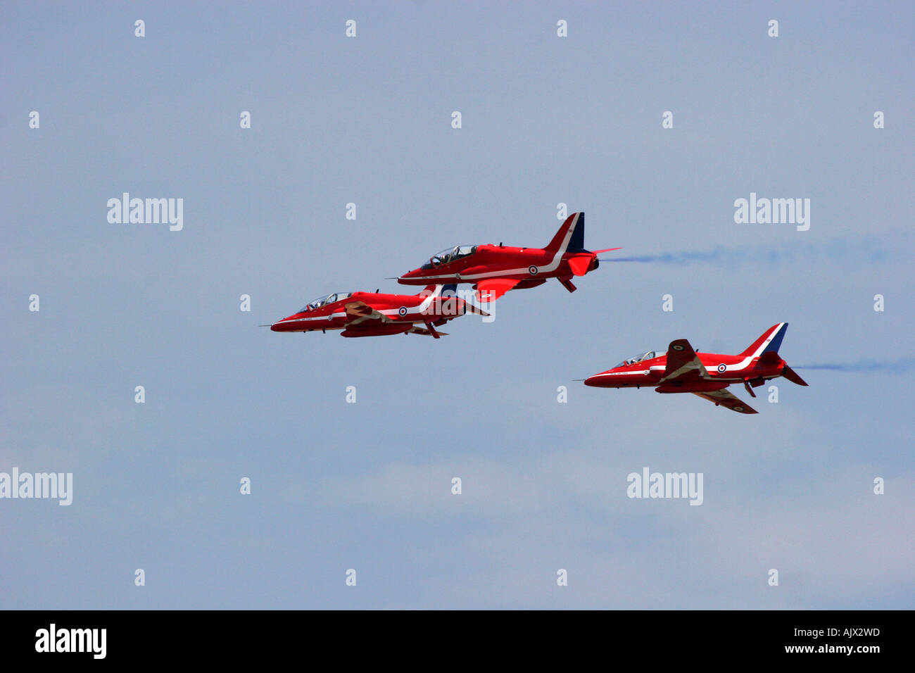 Red Arrows RAF display team Stock Photo - Alamy