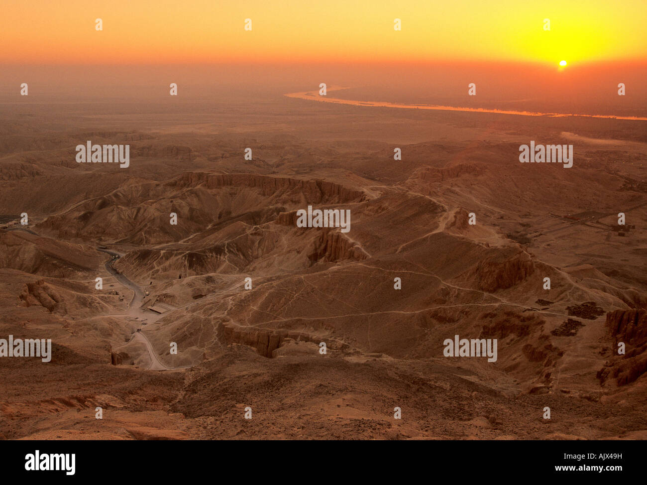 Aerial view valley kings egypt hi-res stock photography and images - Alamy