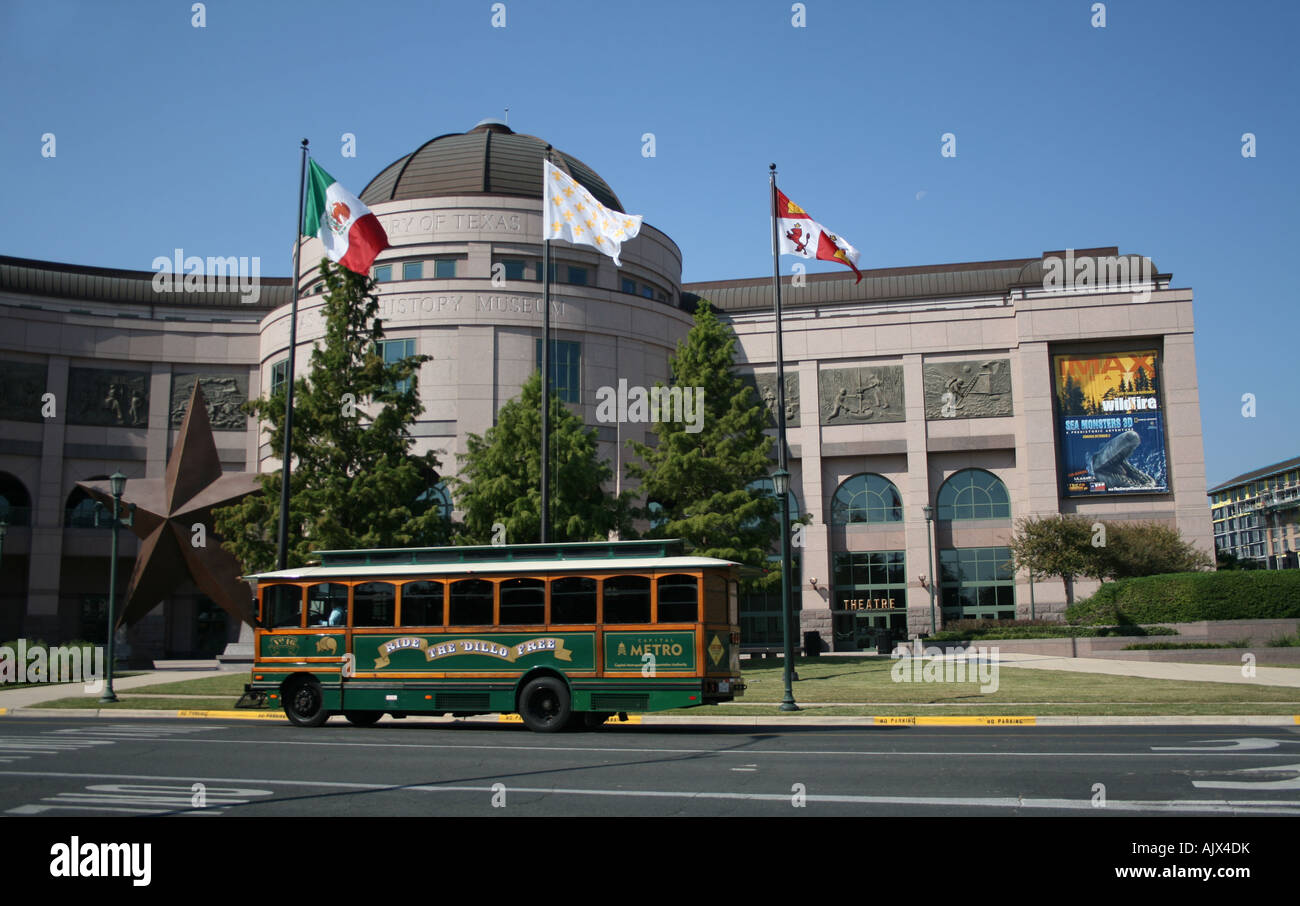 The story of Texas State History Museum and Dillo trolley Austin ...