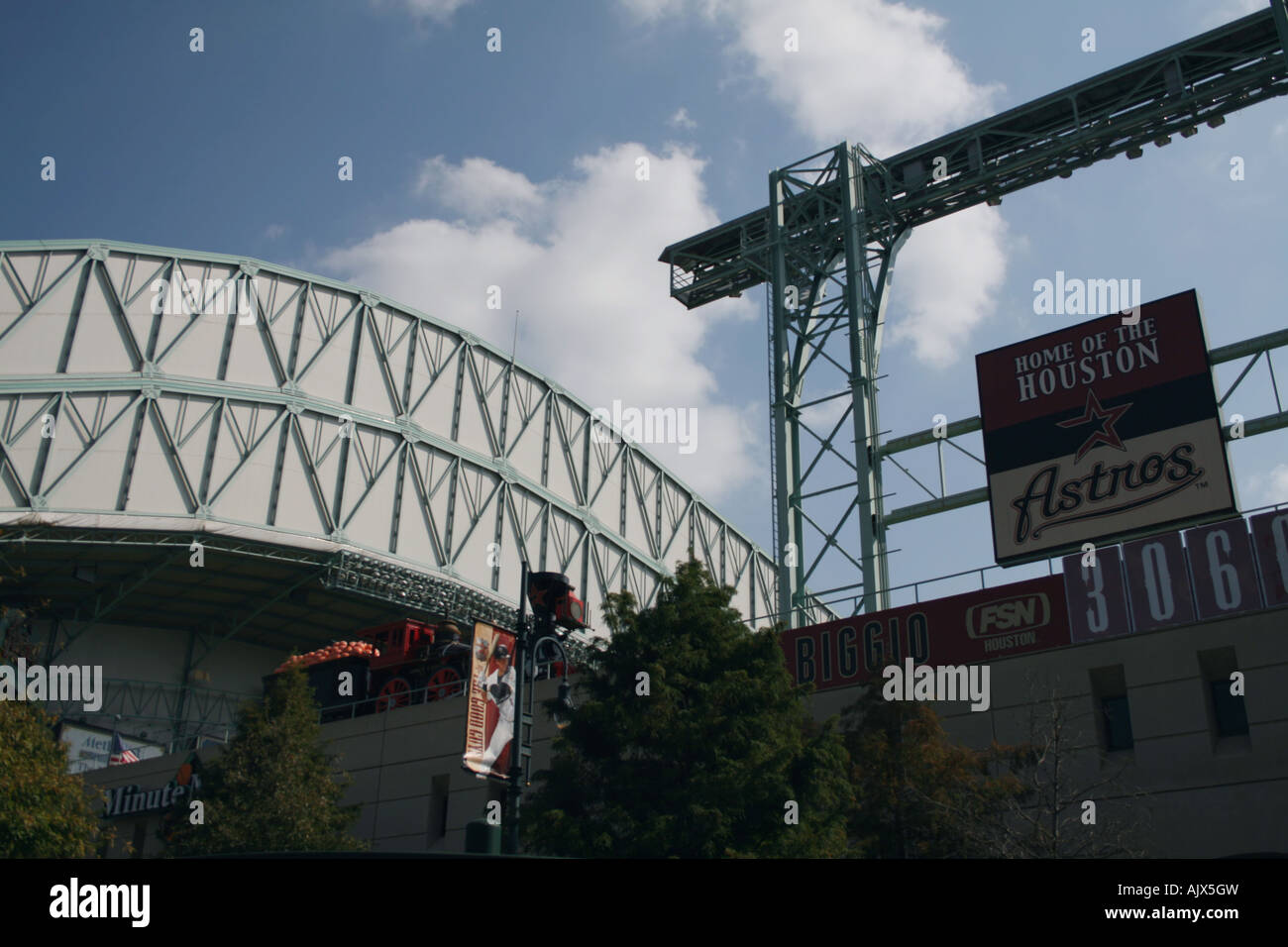 Exterior view of Minute Maid Park Houston baseball stadium for Houston ...