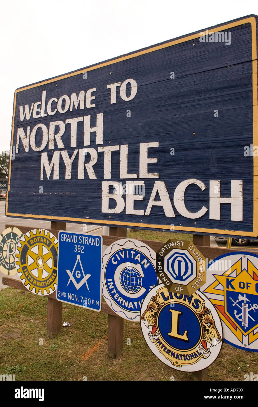 Myrtle beach welcome sign hi-res stock photography and images - Alamy