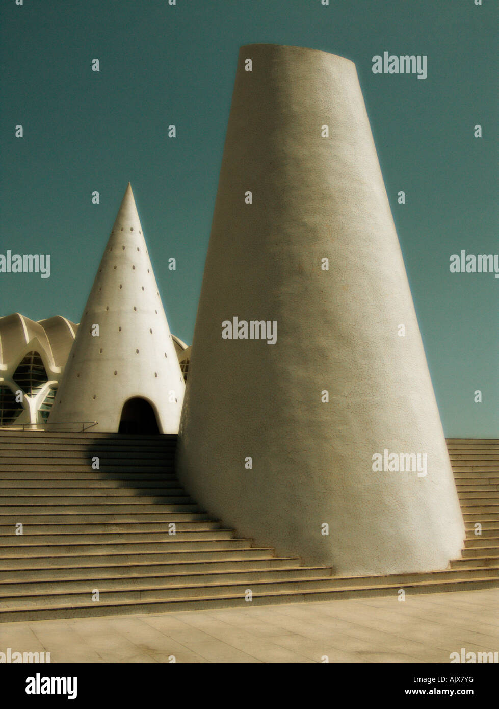 Conoid structures keeping the access to the basement, made in ...