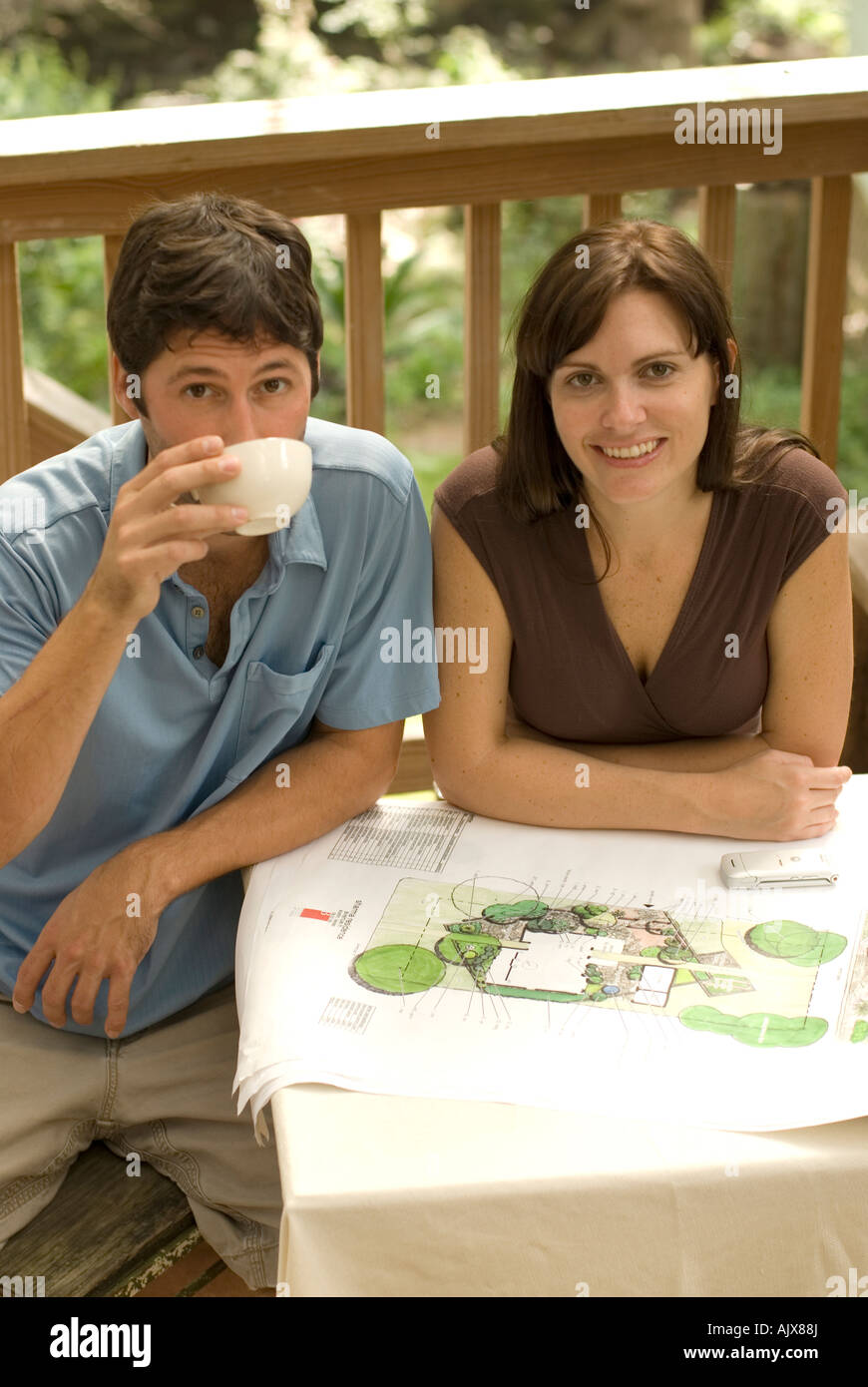 couple planning future Stock Photo - Alamy