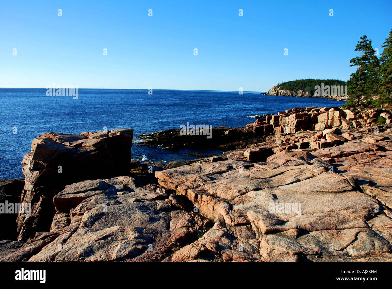This photograph illustrates a warm rock ledge along a coastline. In the ...