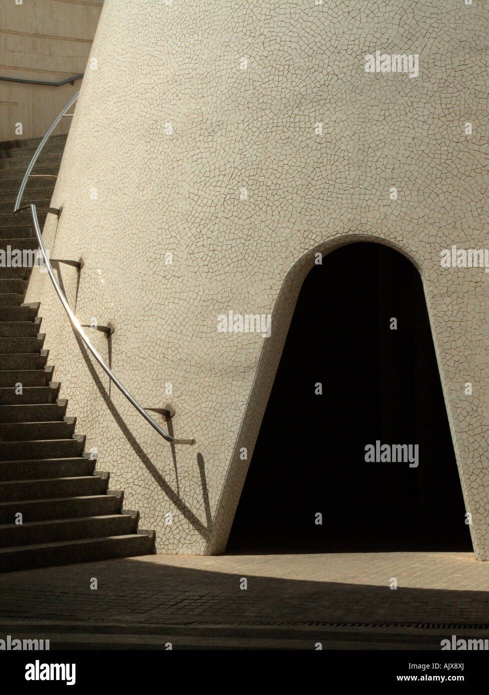 Conoid structures keeping the access to the basement, made in ...