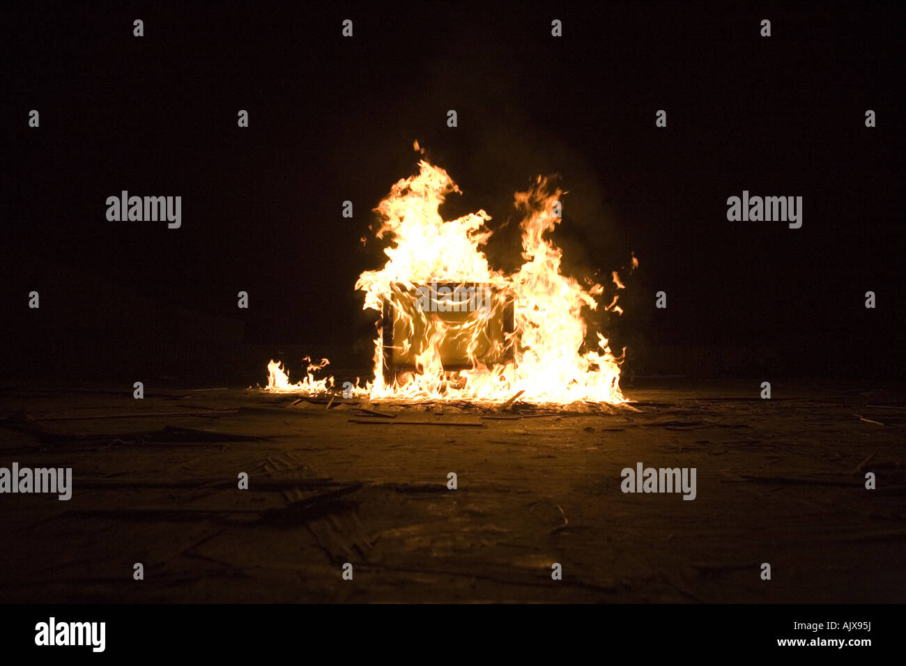 Burning Tv Set High Resolution Stock Photography and Images - Alamy