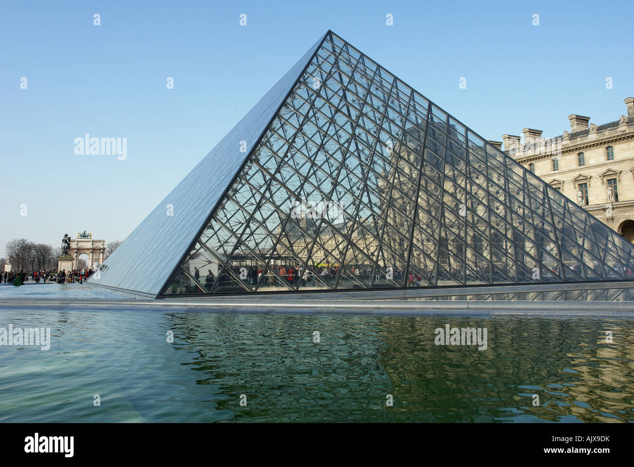 Louvre, Pyramide, Paris, France Stock Photo - Alamy