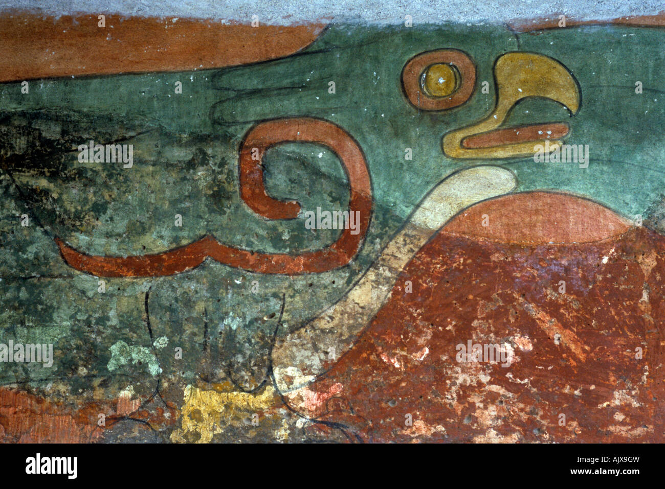 Palace of Quetzalpapalotl mural at Feathered Conches Temple in ...