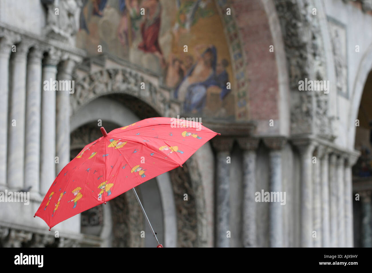 Umbrella & Church Stock Photo - Alamy