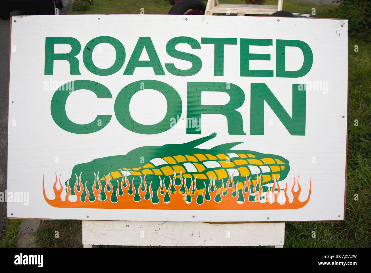 Sign at an outdoor market Stock Photo - Alamy