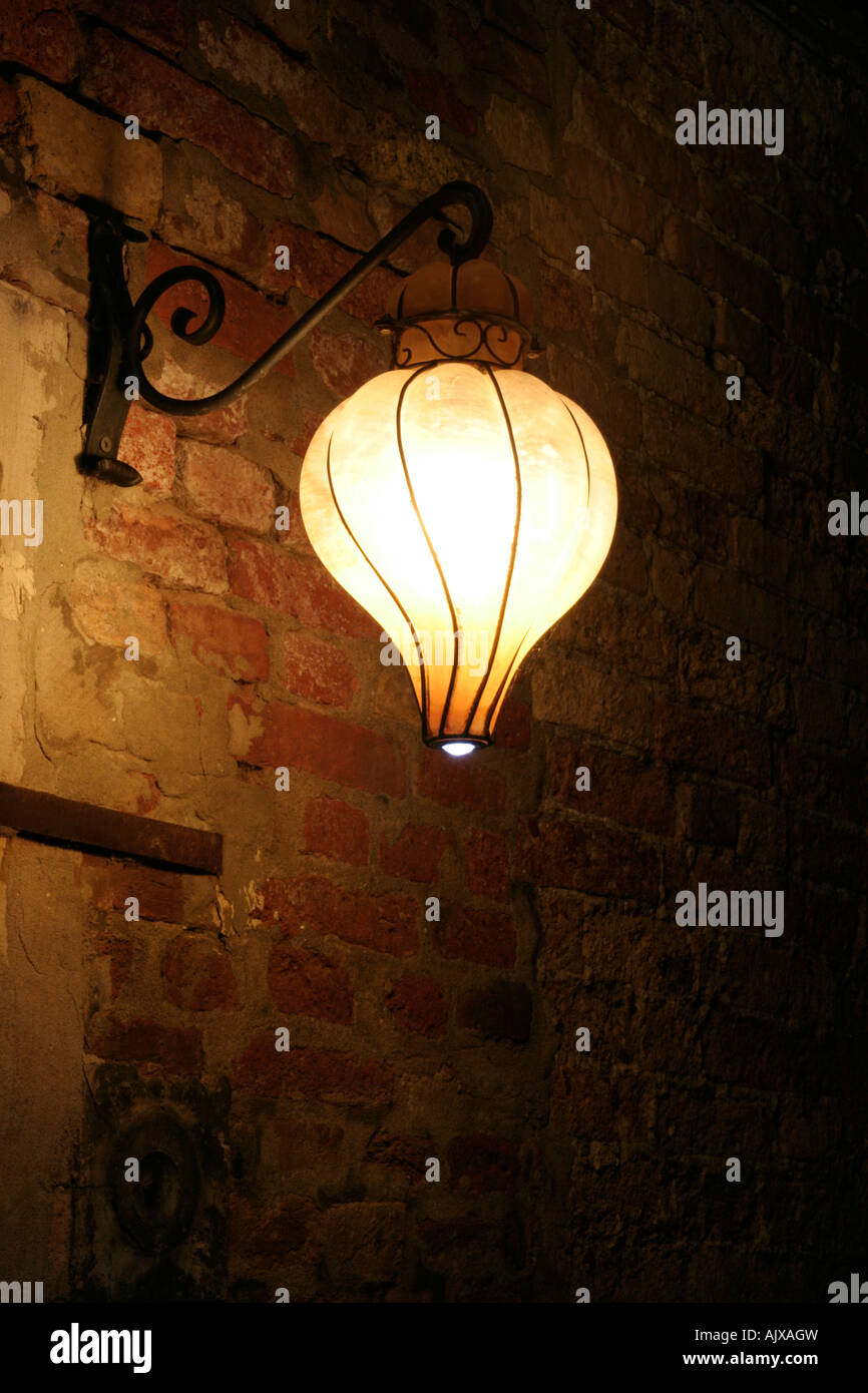 Hanging Venice Street Lamp Shade Stock Photo - Alamy