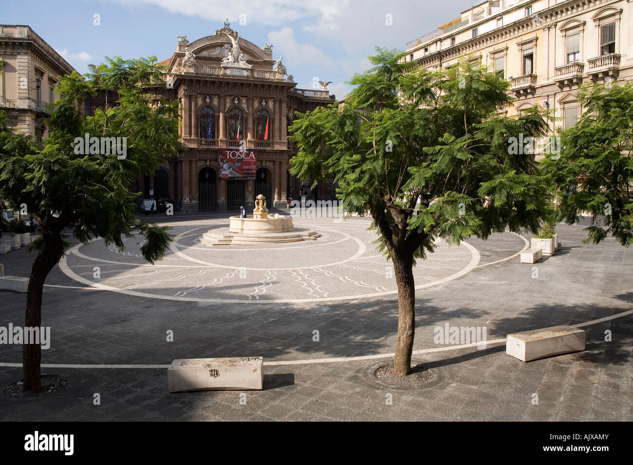 Bellini Theater Catania Sicily Italy Stock Photo - Alamy