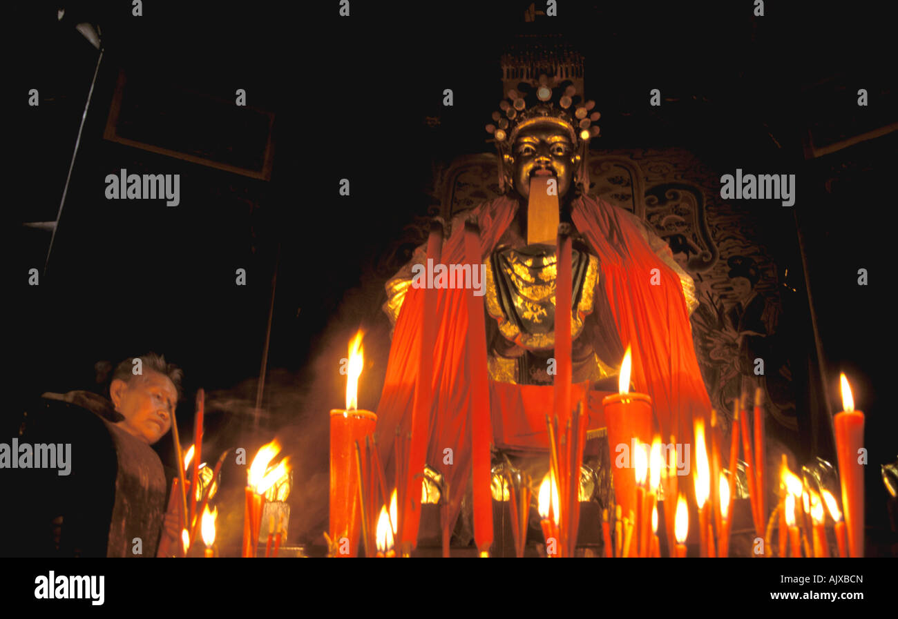 Asia, China, Fengdu. Ming Shang Temple, Temple of Hell, God of Hell ...