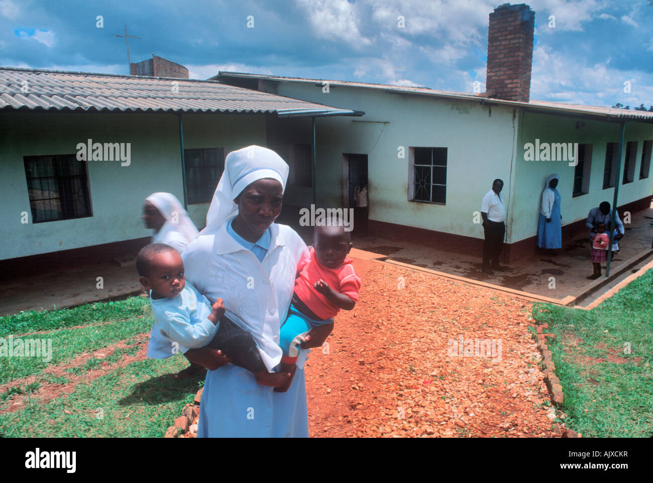 Orphanage for Hutu and Tutsi war orphans, run by archdiocese of Gitega ...