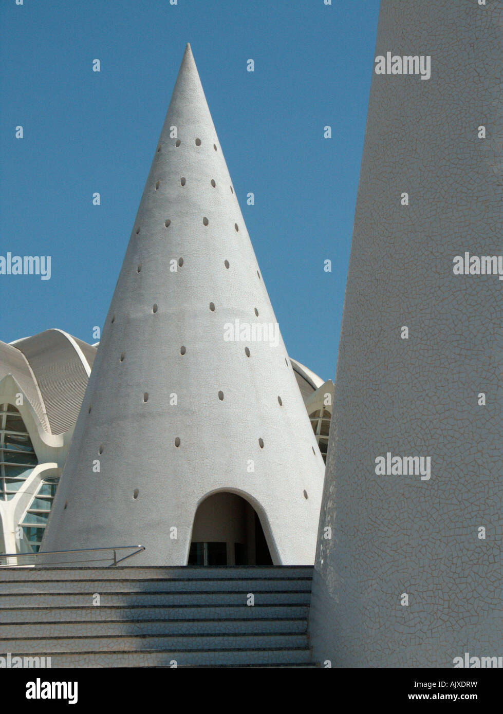 Conoid structures keeping the access to the basement, made in ...