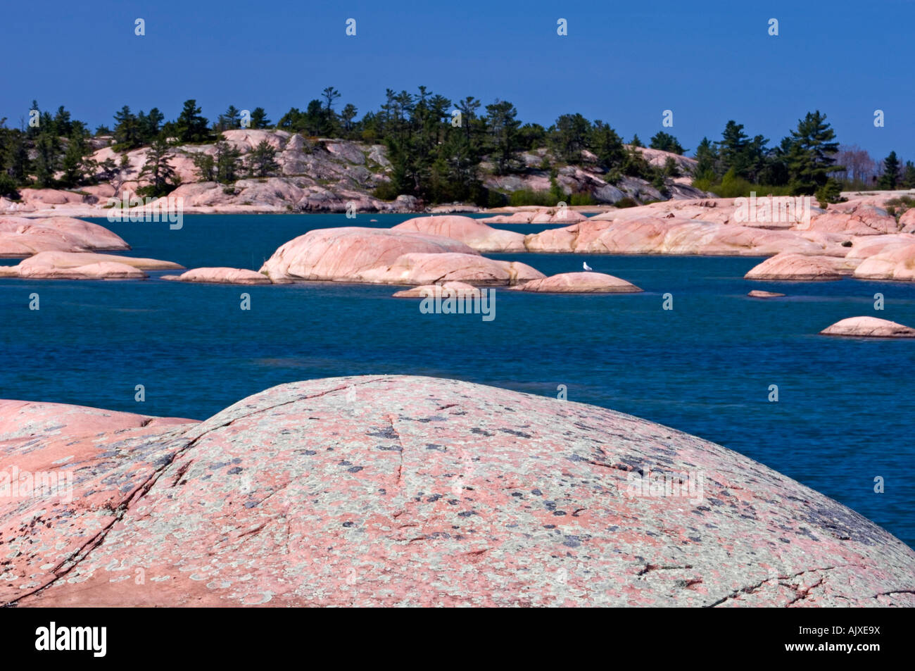 Fox Islands in Desjardins Bay, Georgian Bay, Killarney, Ontario, Canada ...