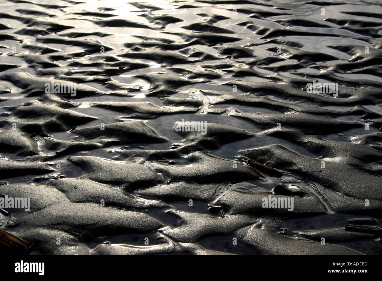 Sand formed by waves Stock Photo - Alamy