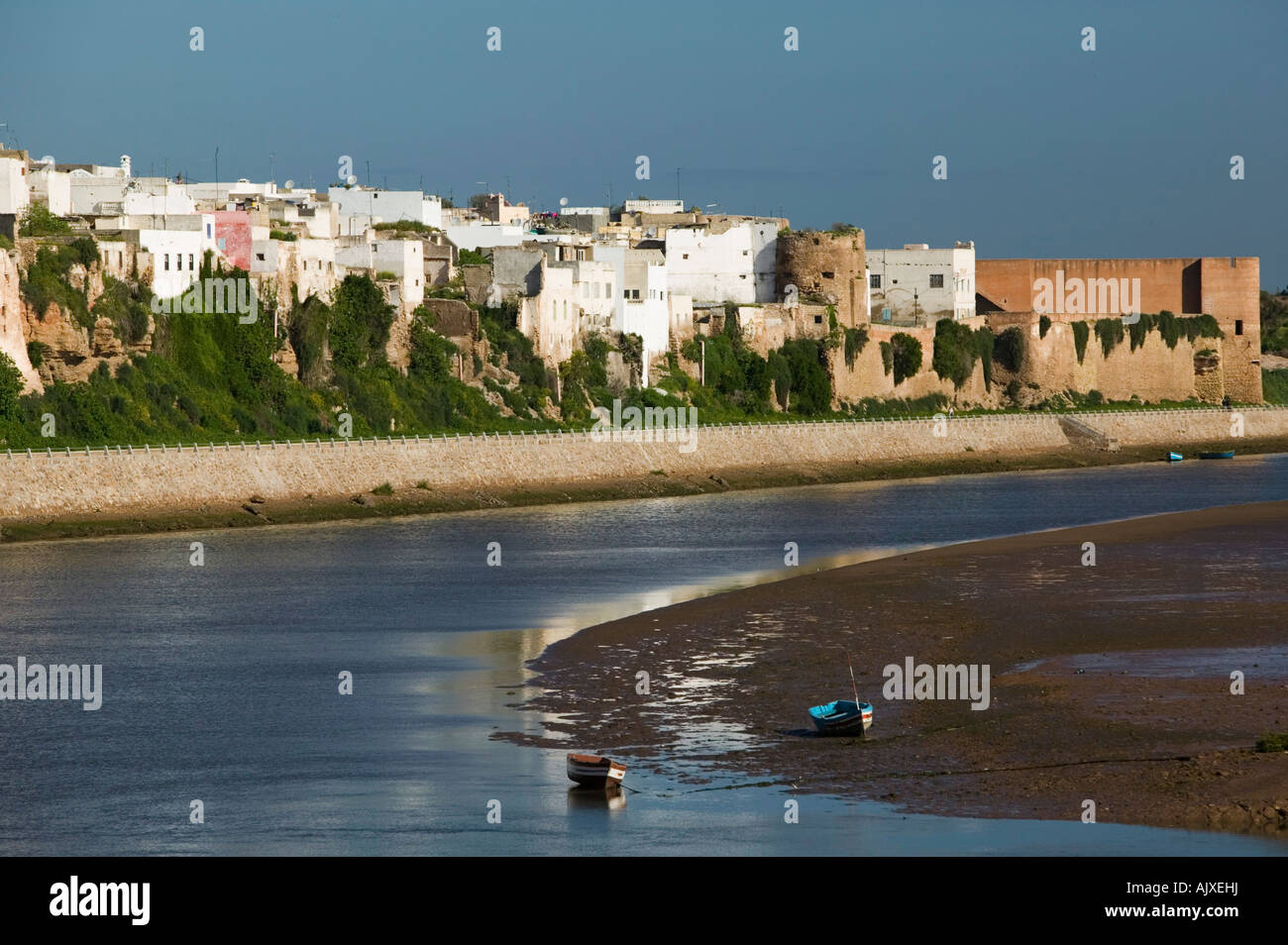 MOROCCO, Atlantic Coast, AZEMMOUR: Town View from Um, er, Rbia River ...