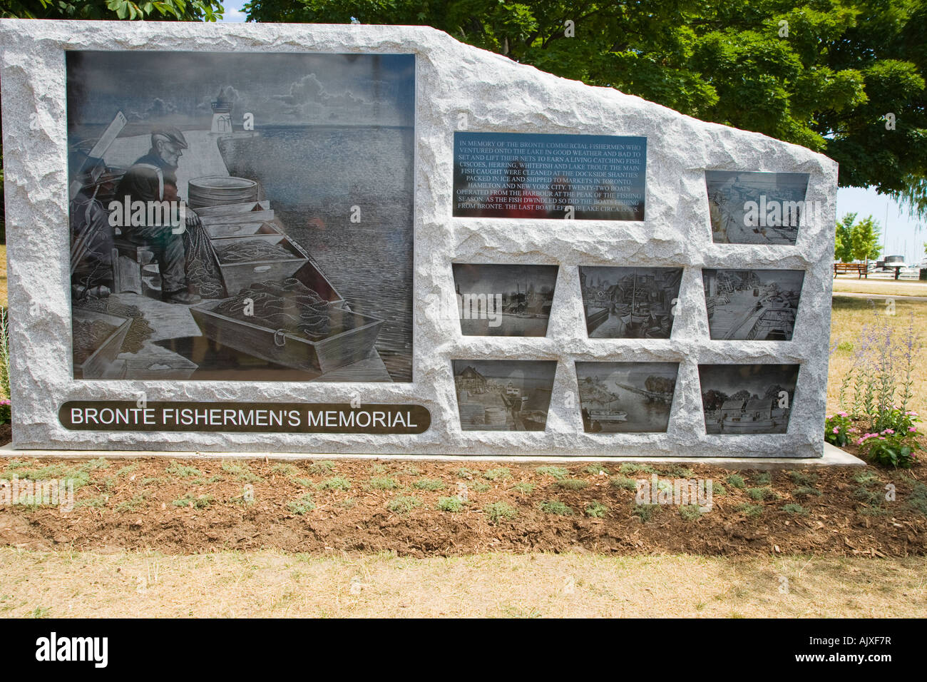 The Fishermen s Memorial erected in memory of the fishermen of Bronte ...