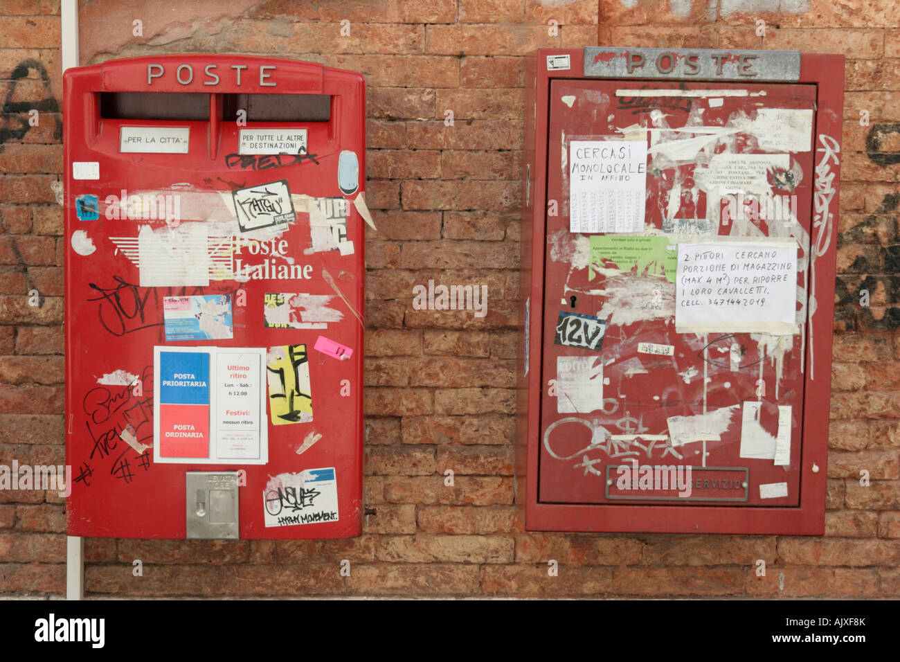 Italian Post Boxes Stock Photo - Alamy