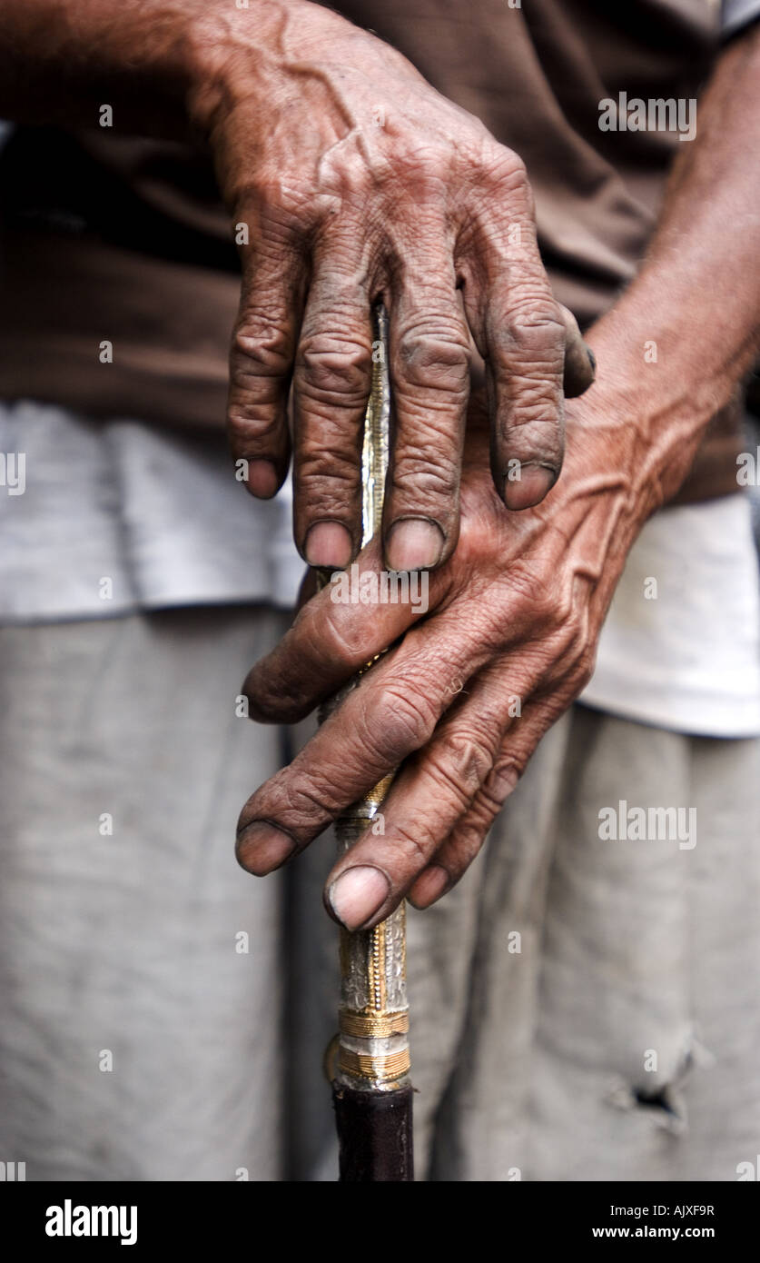 Old Man With Walking Stick High Resolution Stock Photography and Images ...