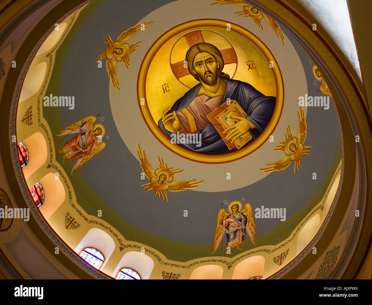 Ceiling of Annunciation Greek Orthodox Church in Mobile, Alabama Stock ...