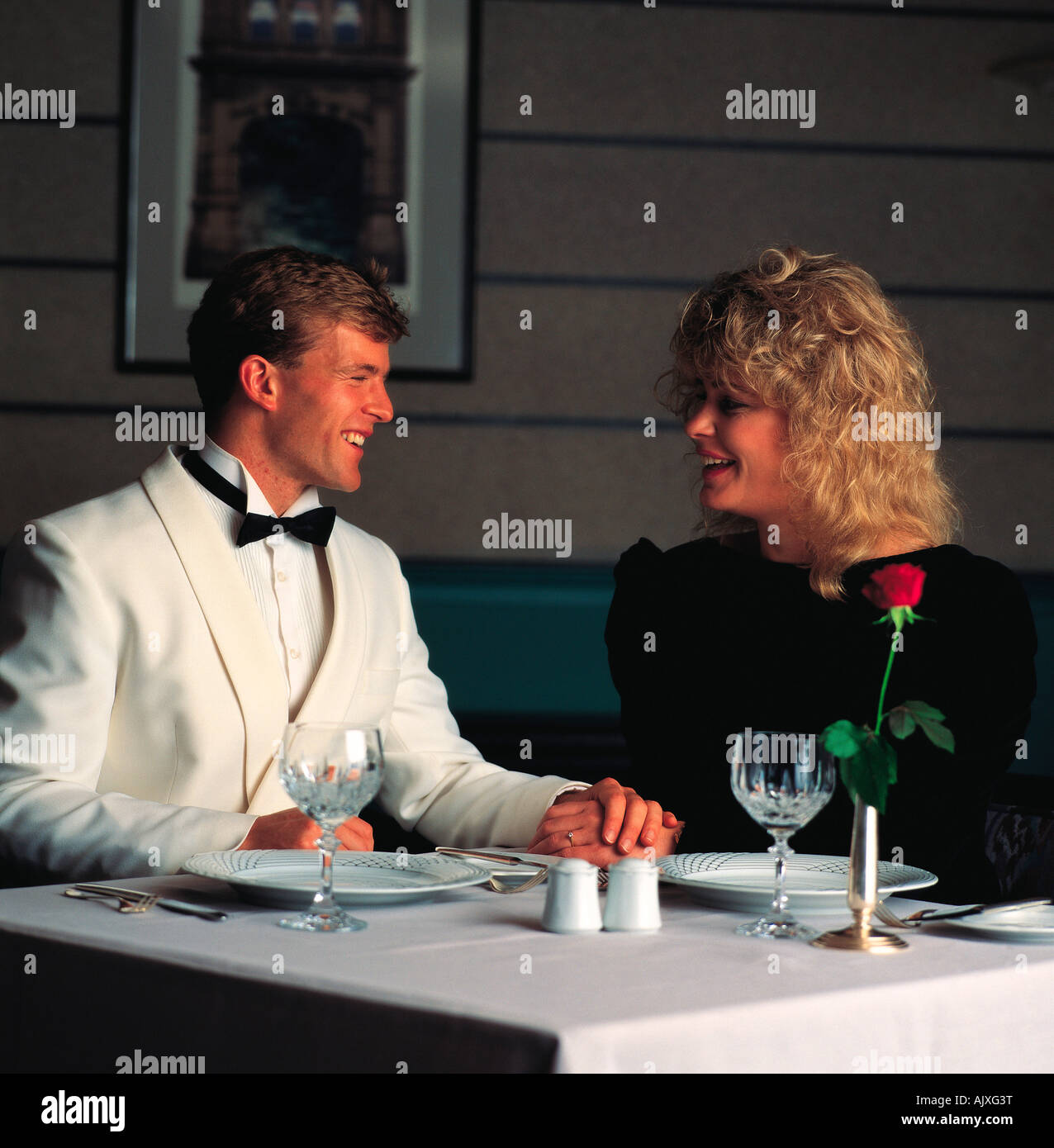 Close up formal dinner table hi-res stock photography and images - Alamy