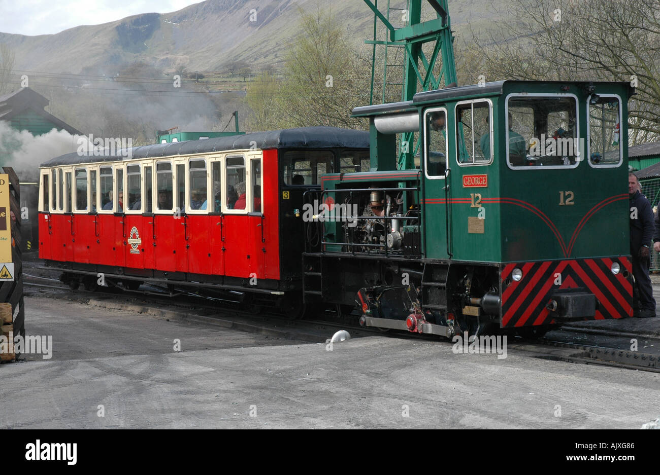 Snowdon Railway Station Llanberis Snowdonia North Wales Stock Photo - Alamy