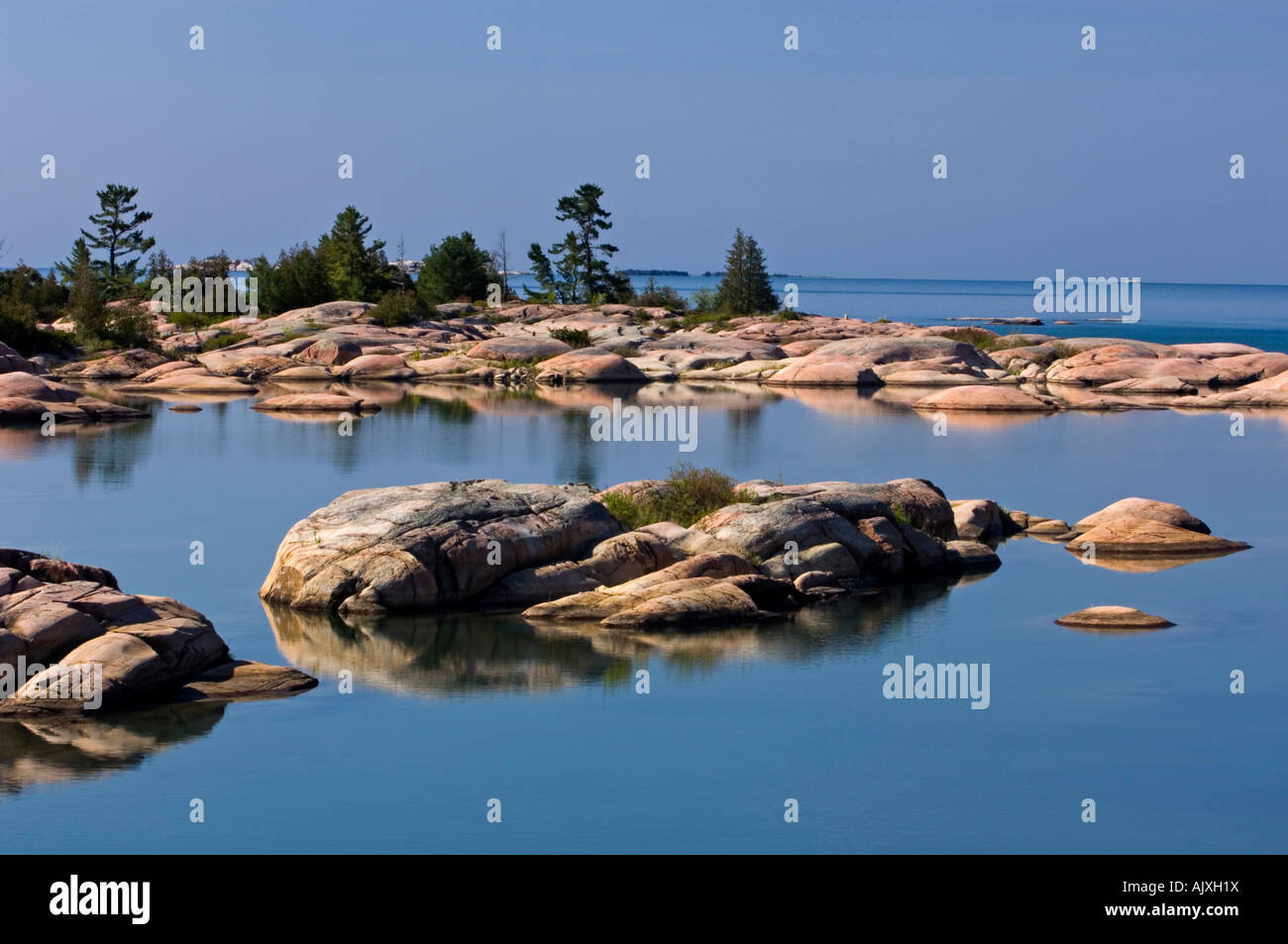 Fox Islands in Desjardins Bay, Georgian Bay, Killarney, Ontario, Canada ...