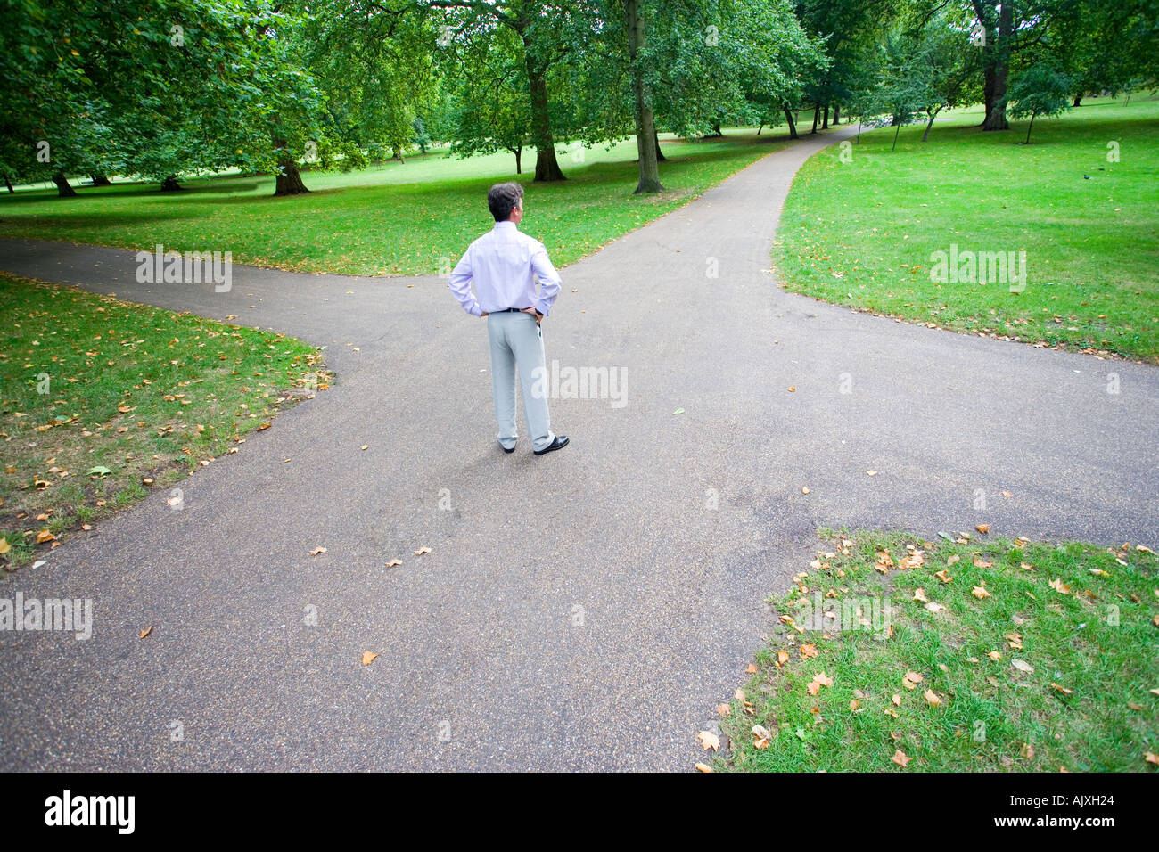 Man at the crossroads hi-res stock photography and images - Alamy