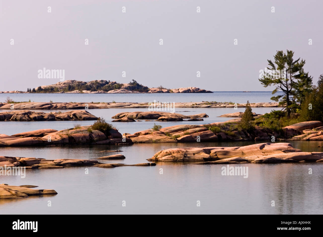 Fox Islands in Desjardins Bay, Georgian Bay, Killarney, Ontario, Canada ...